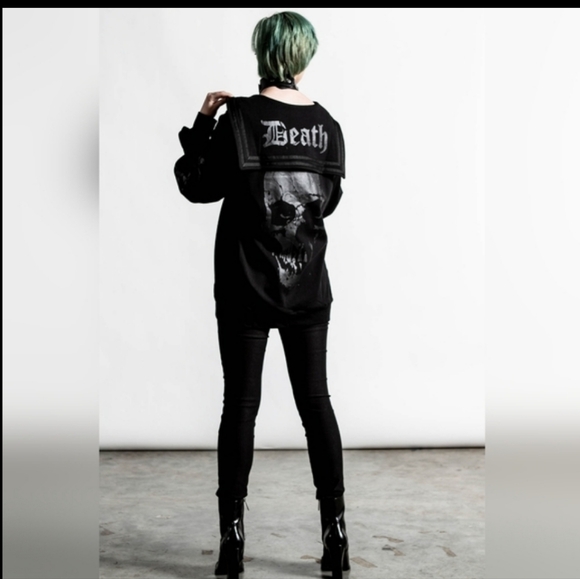 Killstar | Tops | Killstar Death Gothic Collar Hoodie Hot Topic ...